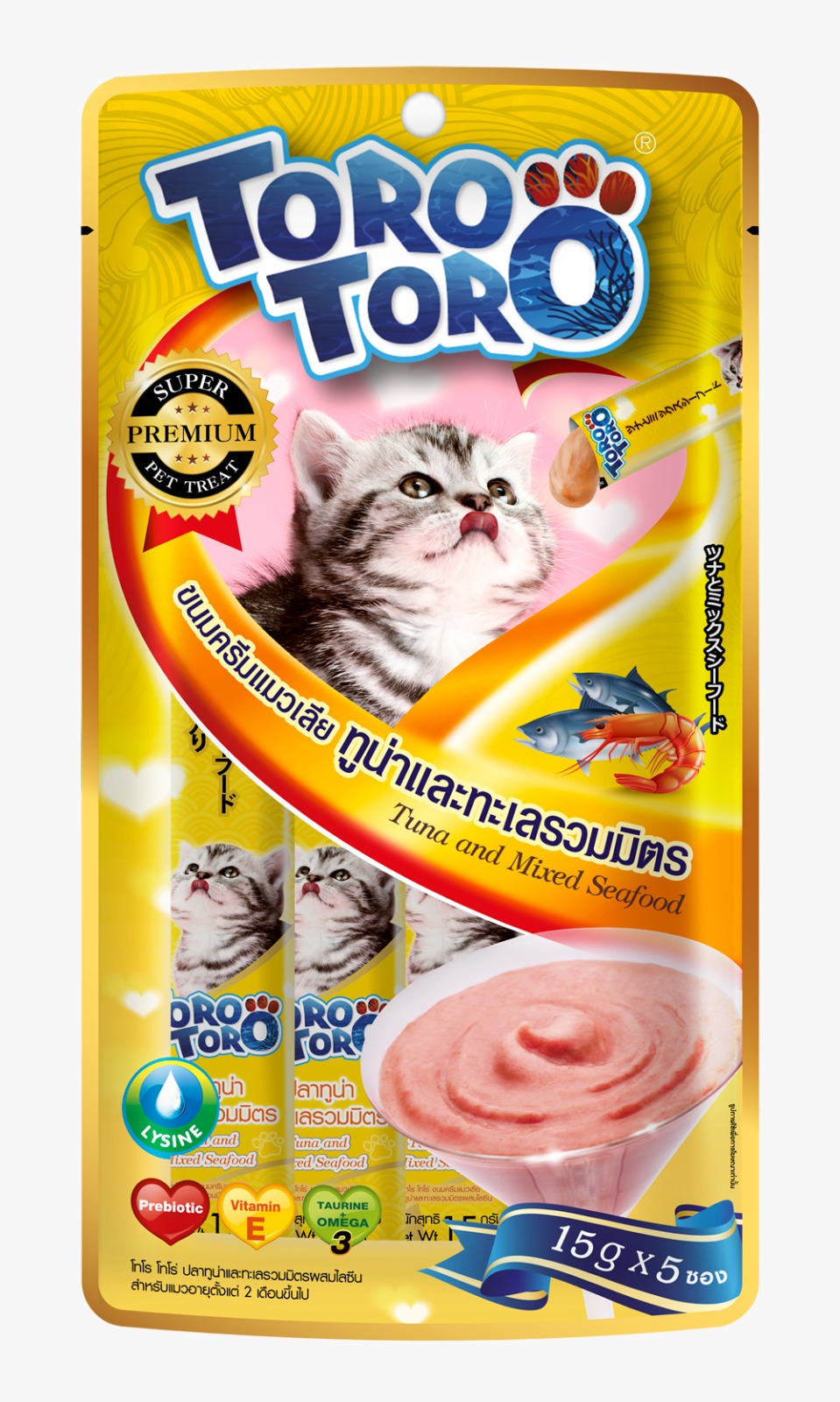 TORO TORO Tuna & Mixed Seafood 15g x 5 | Pet Mart