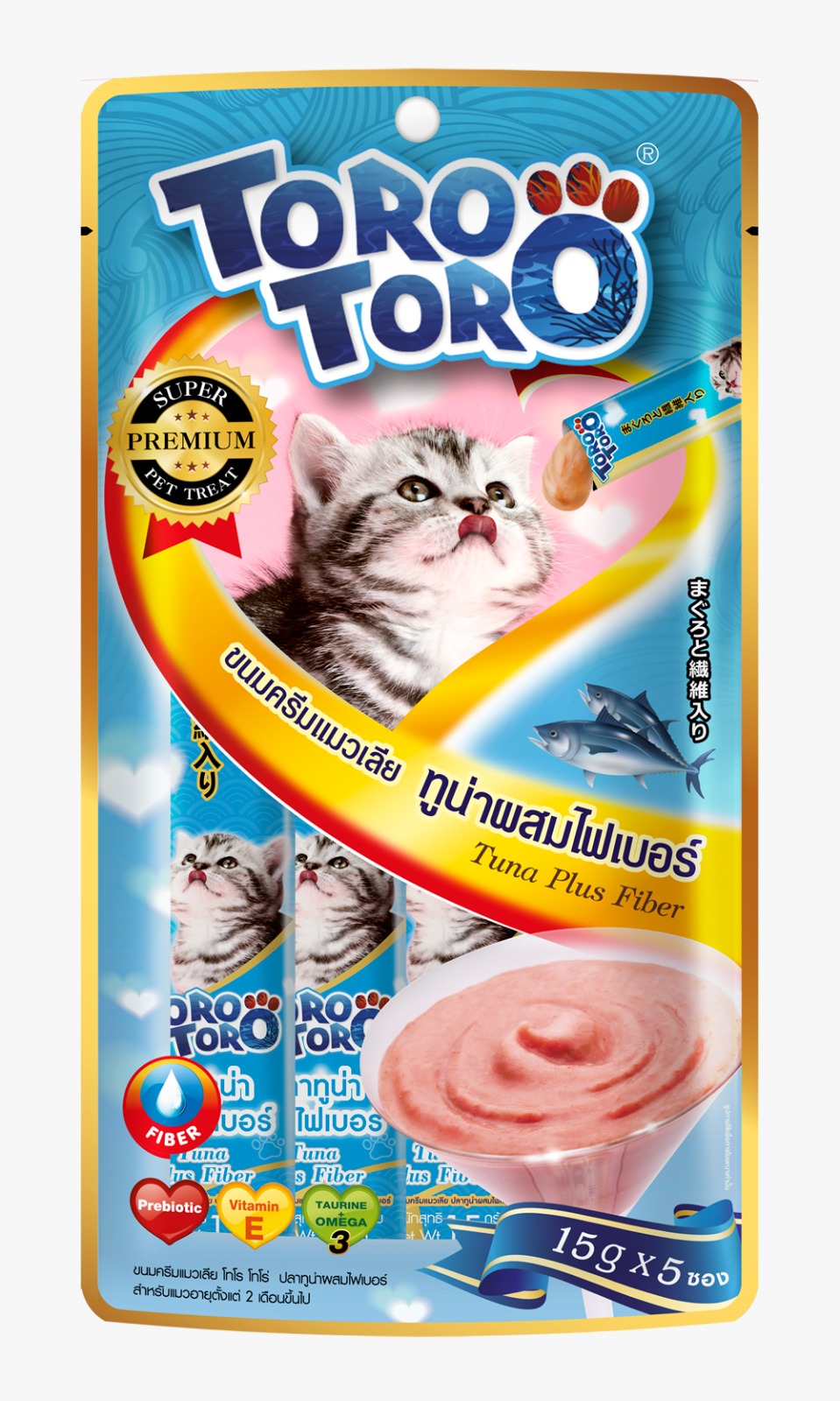 TORO TORO Tuna Plus Fiber 15g x 5 | Pet Mart